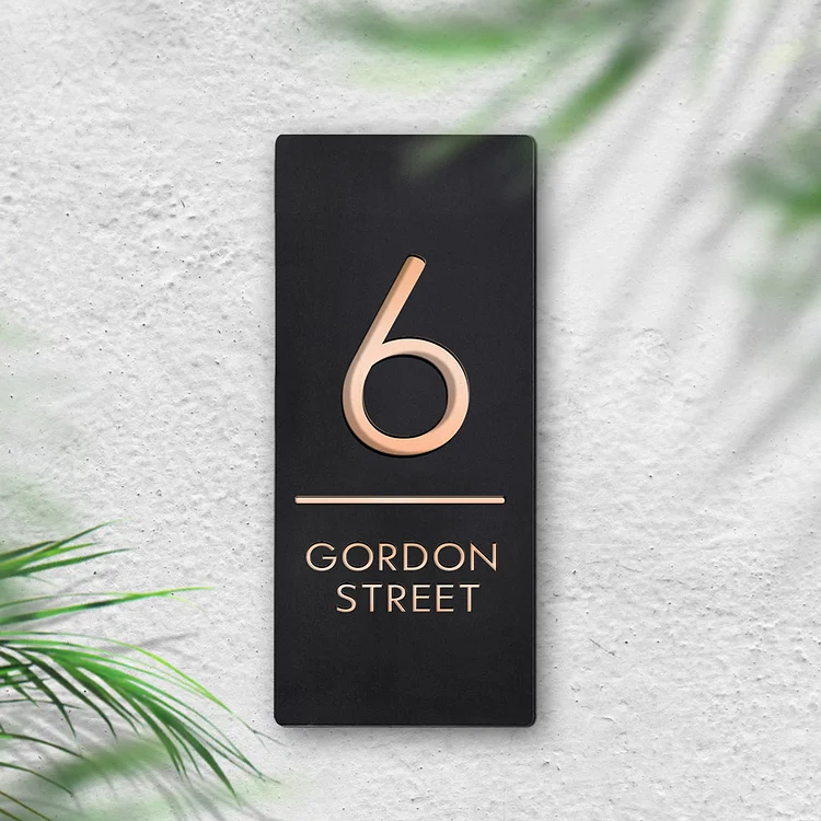 Custom Modern Floating Acrylic Address Sign House Numbers