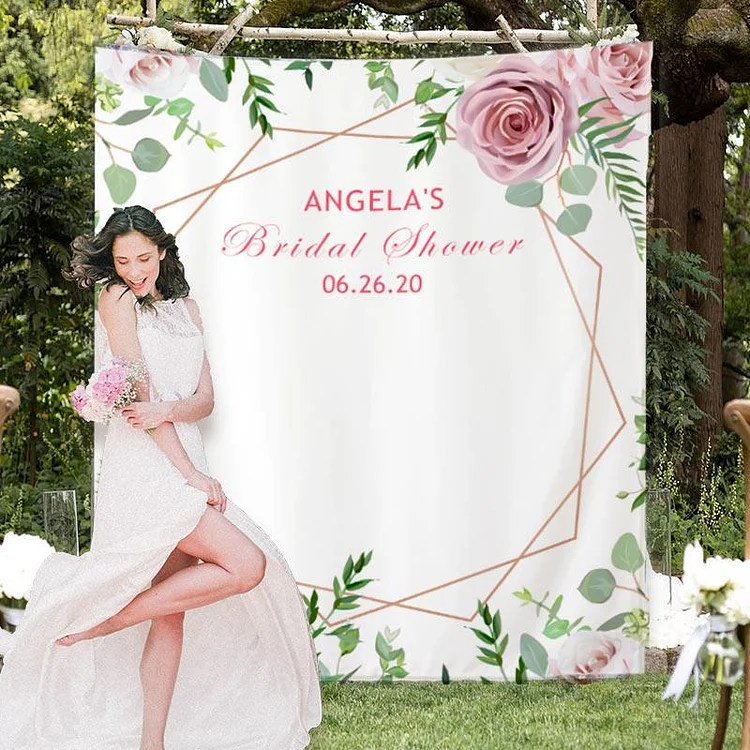Custom Bridal Shower Backdrop - Wedding Shower Backdrop -Best Wedding ...