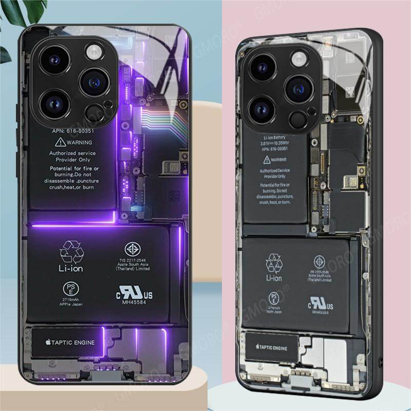 Circuit Board Glass Phone Case