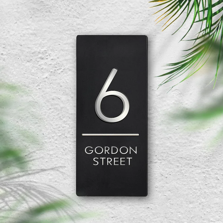 Custom Modern Floating Acrylic Address Sign House Numbers
