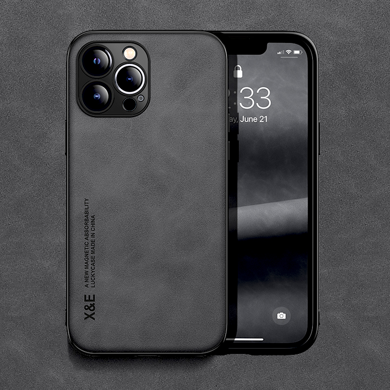 Luxury Leather Magnetic Case For iPhone