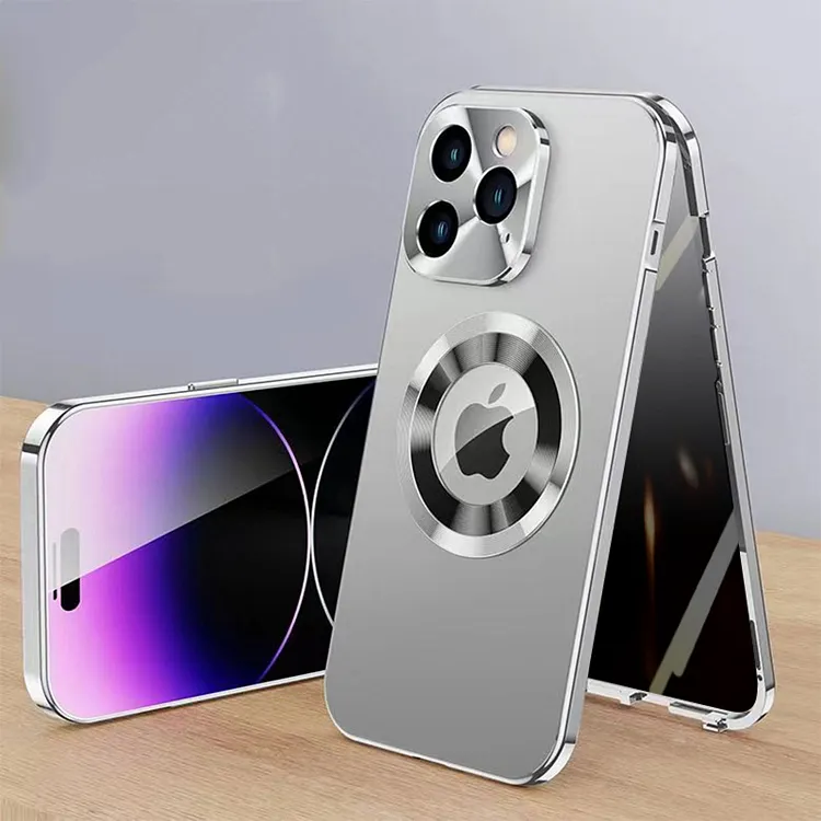 Metal Double-Sided Protection Shockproof Magnetic Case For iPhone