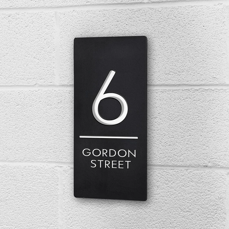 Custom Modern Floating Acrylic Address Sign House Numbers