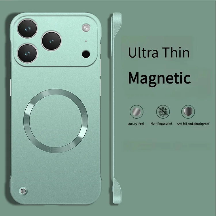 Ultra Thin Metallic Paint Magnetic For Magsafe Case For iPhone