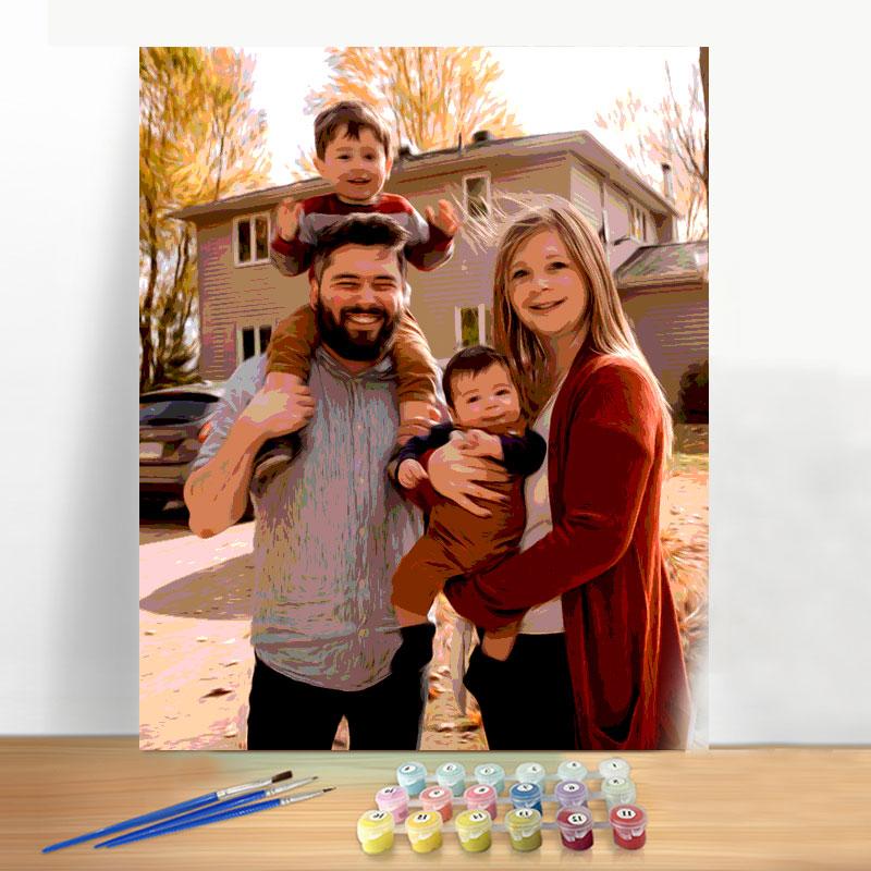 Custom Photo Paint by Numbers Kits – Personalized DIY Gift