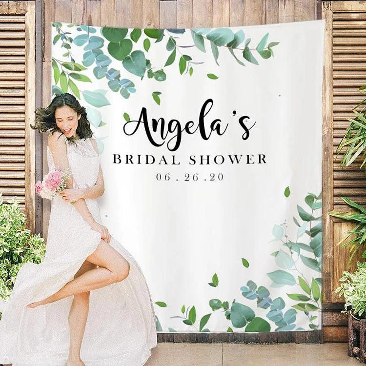 Custom Bridal Shower Backdrop - Wedding Shower Backdrop -Best Wedding ...