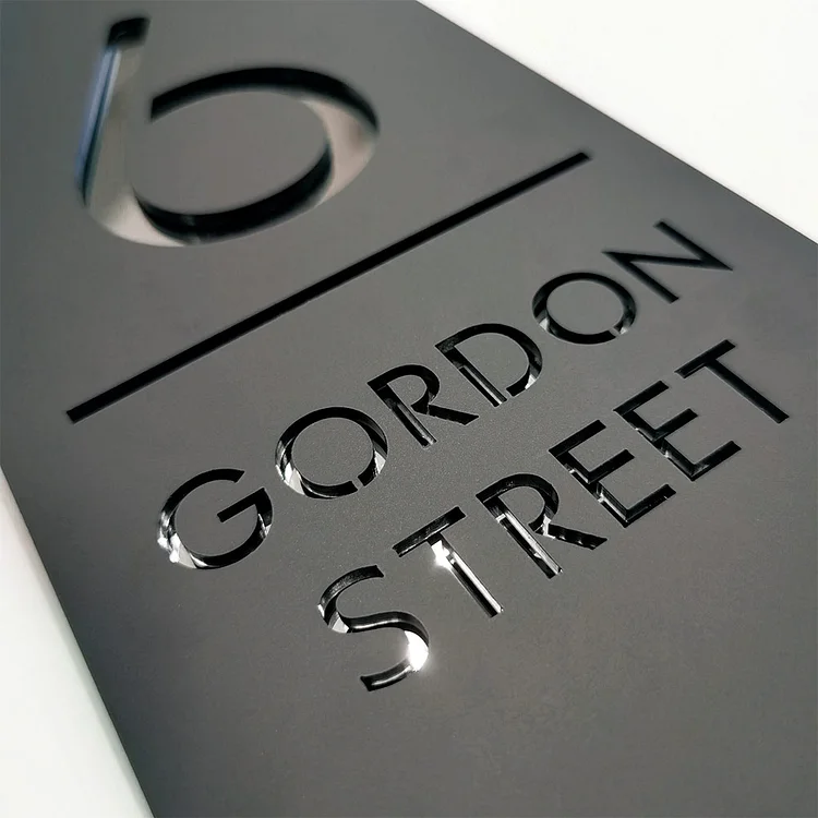 Custom Modern Floating Acrylic Address Sign House Numbers