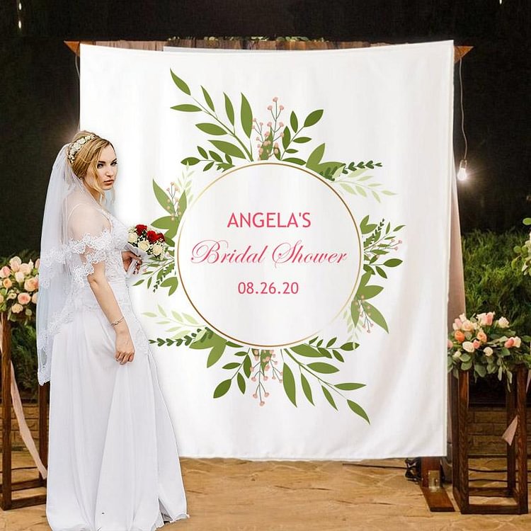Custom Bridal Shower Backdrop - Wedding Shower Backdrop -Best Wedding ...
