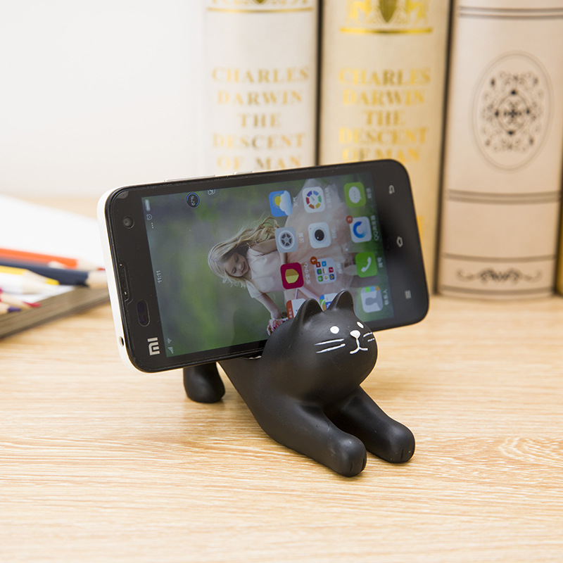 Cartoon Cat Resin Creative Phone Stand