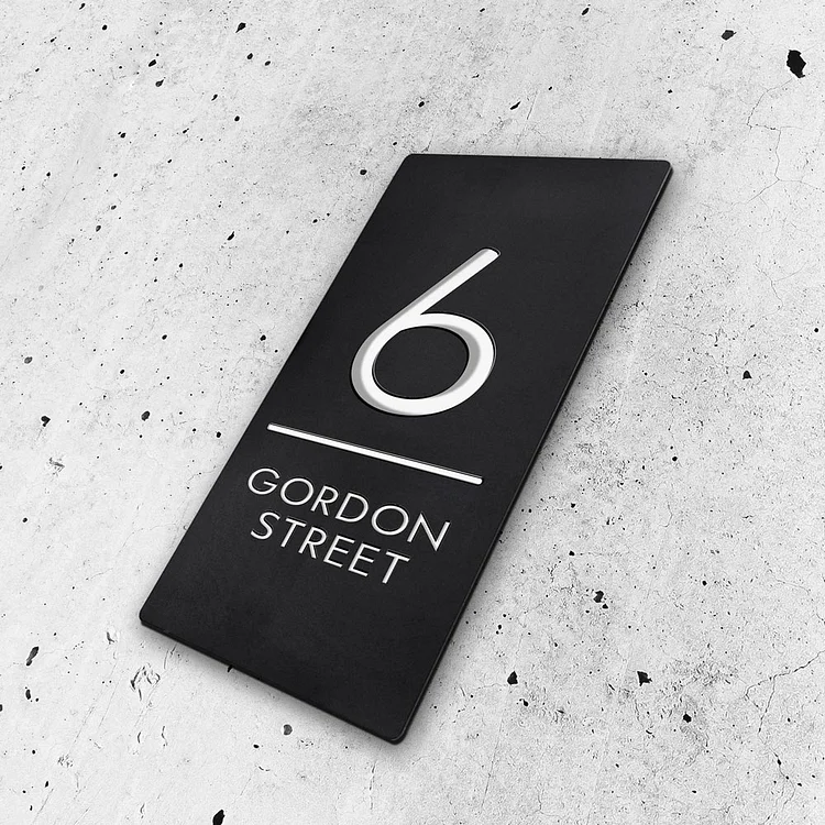 Custom Modern Floating Acrylic Address Sign House Numbers